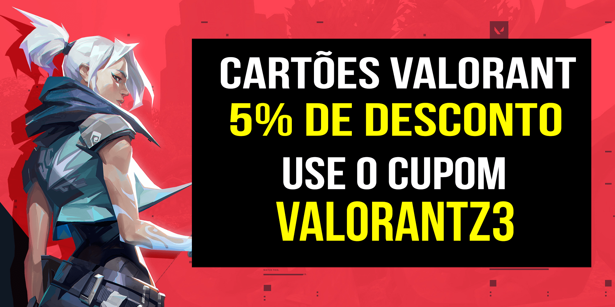 Promoção Valorant: 5% de Desconto em Gift Cards
