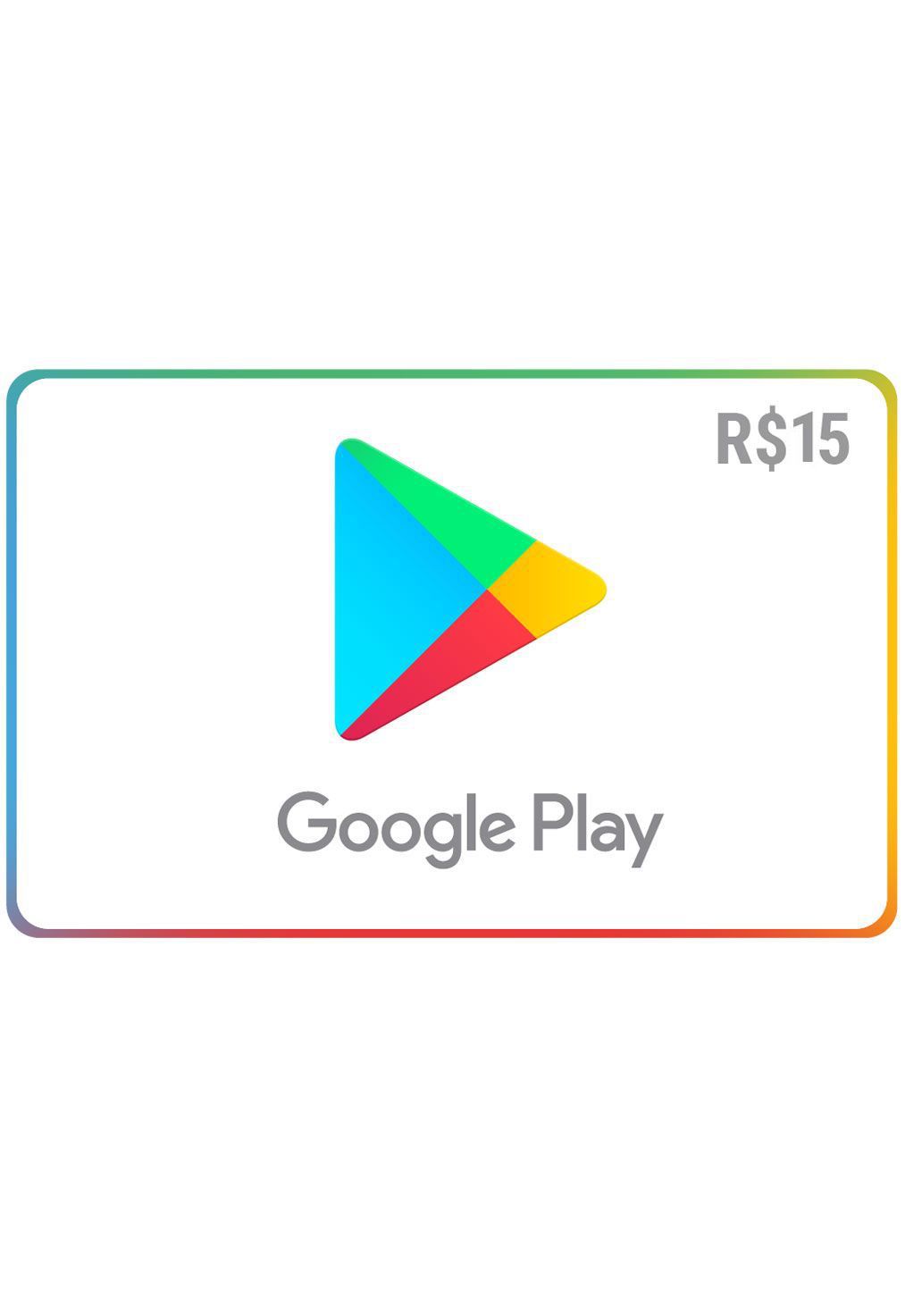 Comprar Cartão Vale-Presente Google Play R$ 15 | Zero3Games