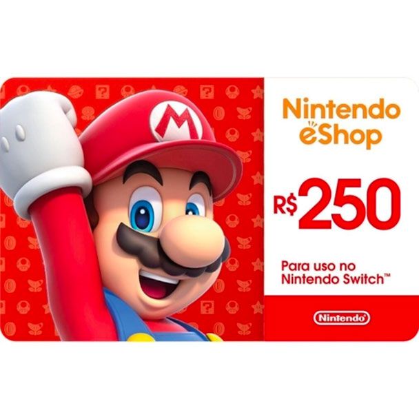 Gift Card Digital Nintendo eShop R$250 | Zero3Games