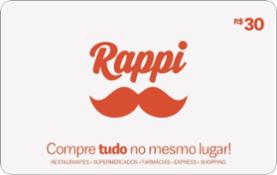 Comprar Cartão Rappi: Crédito Rappi [Gift Card Pré Pago]