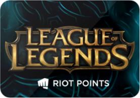 Riot Points Gift Card - Cartão League of Legends [RP LoL]
